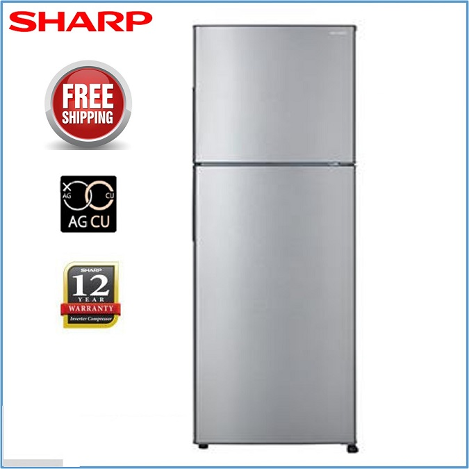 [AUTHENTIC]SHARP (SJ325MSS) 320L 2 DOOR REFRIGERATOR/FRIDGE | Lazada