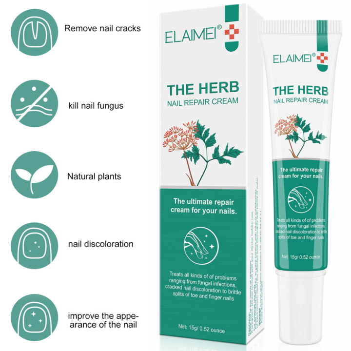 100% Herbal Nail Repair Cream Anti Fungal Nail Infection Onychomycosis ...