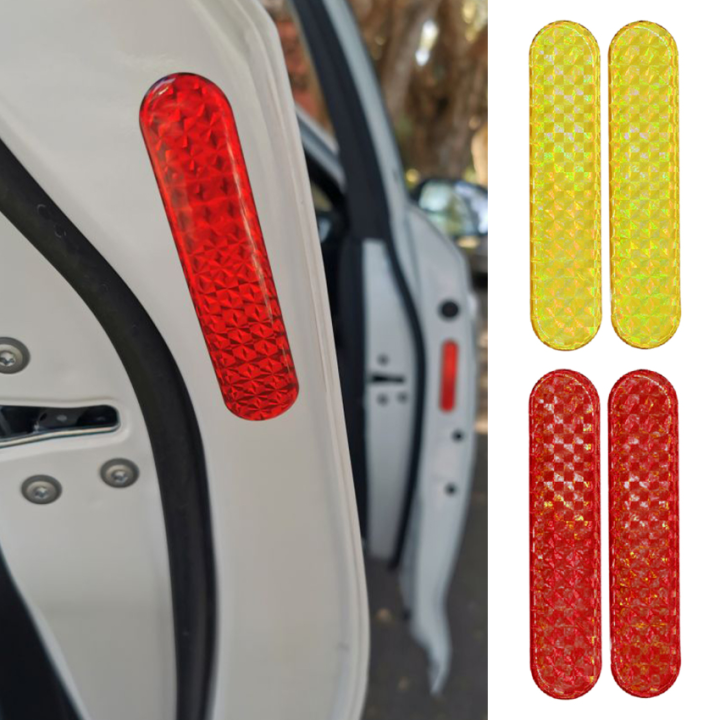 2pcs/set Car Door Stickers Universal Safety Warning Mark Reflective ...