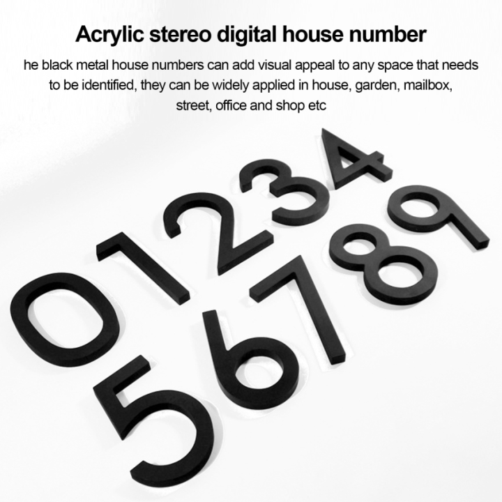6 Inch Modern House Numbers Floating House Street Home Address Number ...
