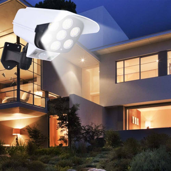 Đèn led giả CAMERA năng lượng mặt trời cảm biến tự động bật tắt chống ...