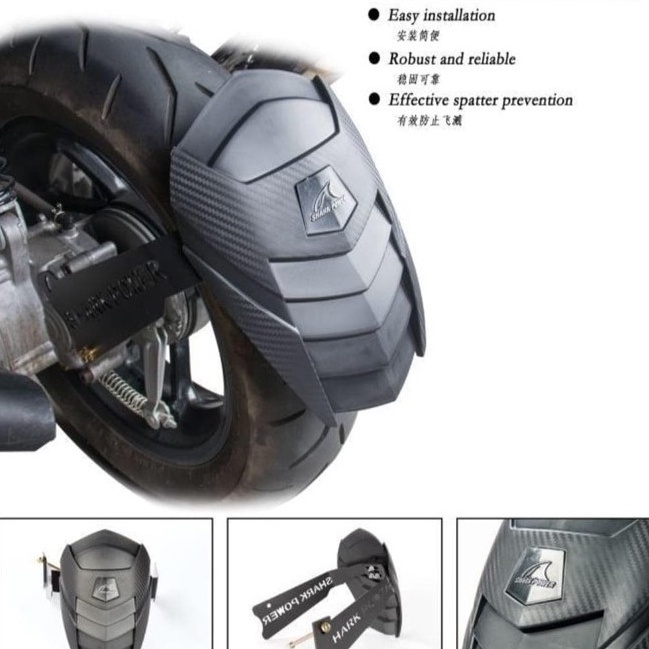 [ MDL- SHARK POWER ] MUD GUARD BELAKANG PENAHAN LUMPUR MUDGUARD SHARK ...