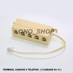 Terminal Socket Cabang 5 Telepon ( 5 Cabang RJ11 ) | Lazada Indonesia