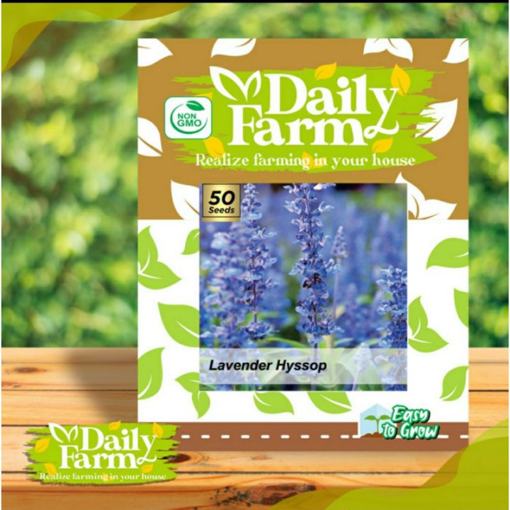 Benih Lavender Hyssop - Bibit Bunga Lavender - Daily Farm | Lazada Indonesia