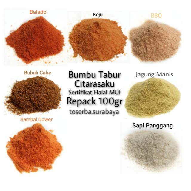 BUMBU TABUR INSTANT RASA BALADO Repack 100gr BEST PRICE - BEST SELLER ...