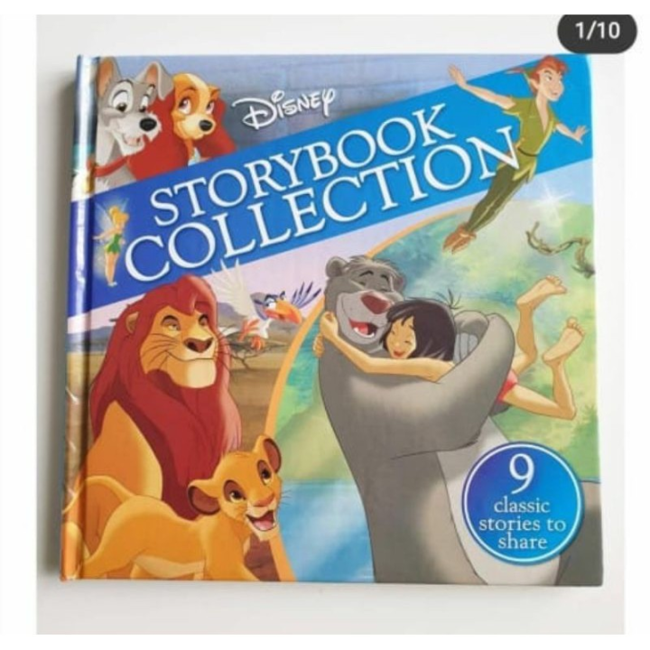 100% original Buku import anak Disney Storybook Collection-9 classic ...