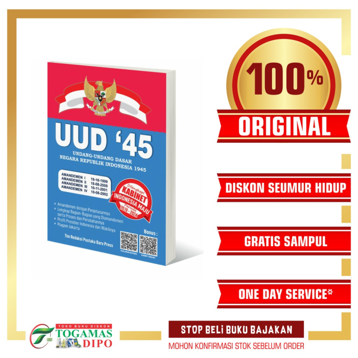 Buku Uud `45 Dilengkapi Kabinet Indonesia Maju Periode 2019 2024 Lazada Indonesia