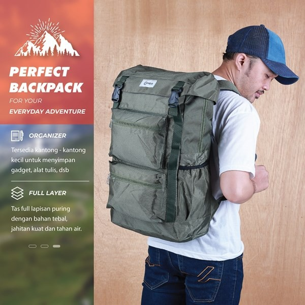 Tas Semi Carrier 40 Liter Tas Backpack Traveling Tas Adventure / Tas ...