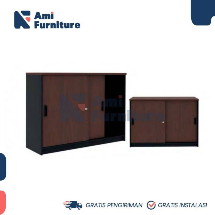 Rak Kabinet pintu geser / Lemari Arsip Pintu geser (Sliding door ...