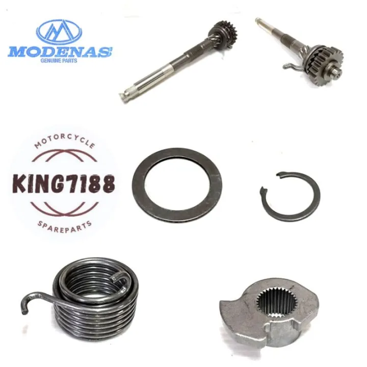 MODENAS KRISS MR3(SAMA EX5) SHAFT KICK START SET (SHAFT-SPRING-RENER ...