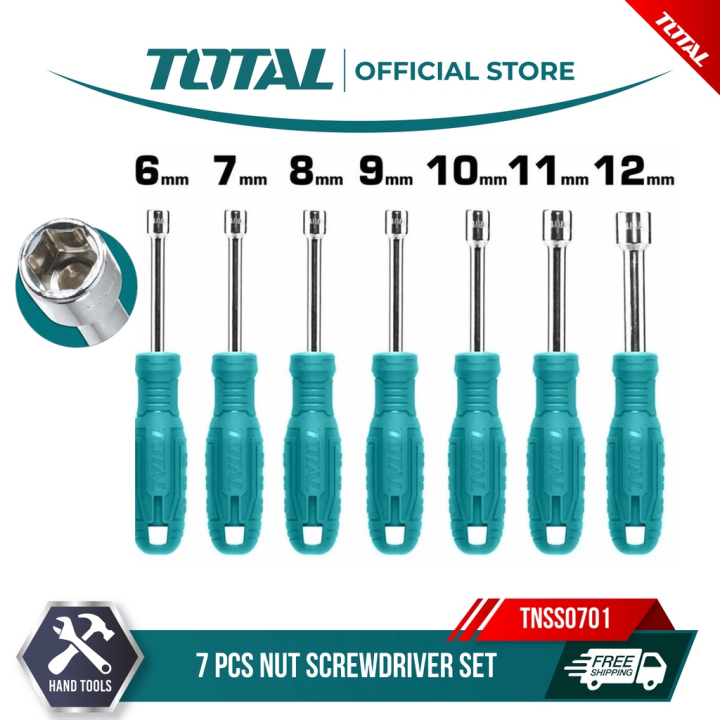 Total Nut Screwdriver Set (7 Pcs) TNSS0701 | Lazada