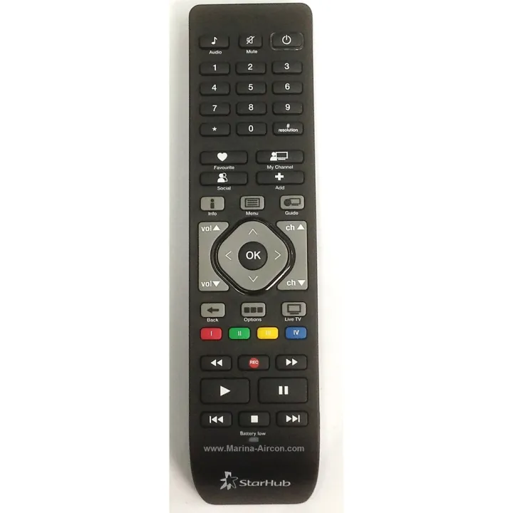 (Local Shop) Genuine 100% New Original Starhub TV Remote Control (Black ...