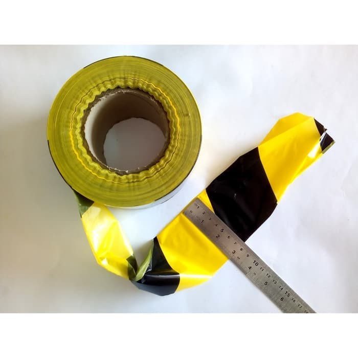 GARIS POLISI KUNING HITAM / POLIS LINE 3" X 500 - A.NIAGA 22 | Lazada ...