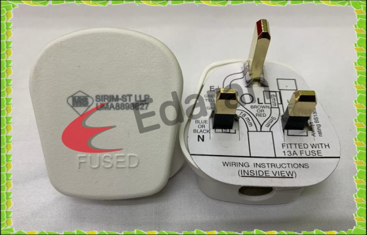 UMS PT130R 13A FUSED PLUG TOP (SIRIM APPROVE) | Lazada