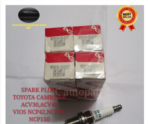 ORIGINAL TOYOTA IRIDIUM SPARK PLUG TOYOTA VIOS NCP42 NCP93 NCP150 (90919-01217) SK16R11 (4 PCS ...