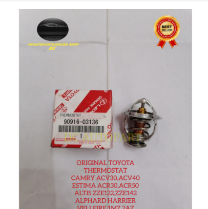 ORIGINAL TOYOTA THERMOSTAT CAMRY ACV30 ACV40 ESTIMA ACR30 ACR50 ...