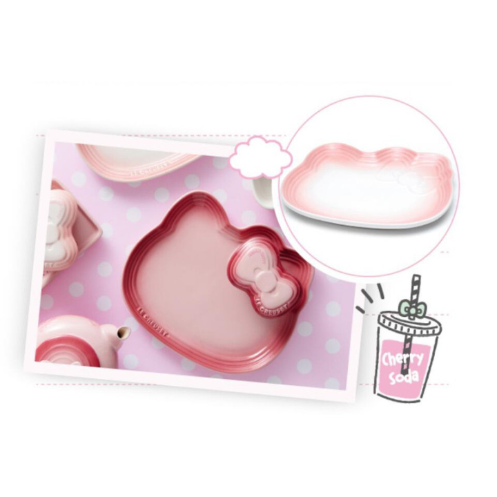 Le Creuset Hello Kitty Limited Edition Bowl Ramekin Plate Powder Pink ...