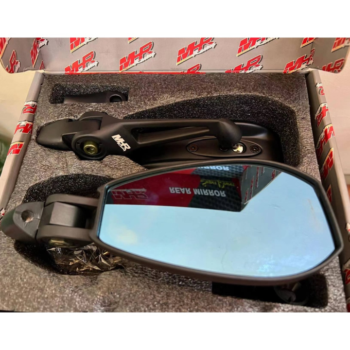 MHR STREET KING SIDE MIRROR ULTRA CLEARBLUE LENS 360 DEGREE ROTATIONAL ...