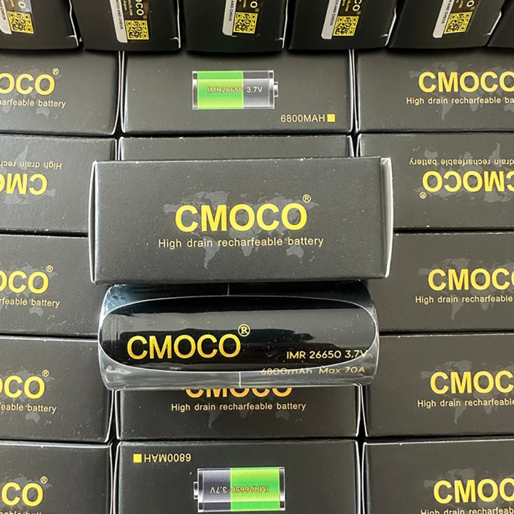 CMOCO 26650 Rechargeable Li-ion Battery 3.7V -4.2V 6800mah 70A for ...