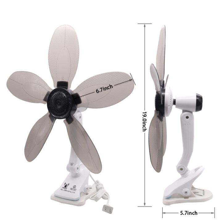 BIG Size Clip Fan 5 Blades Large Clip Fan Table Clip Fan Electric Fan ...
