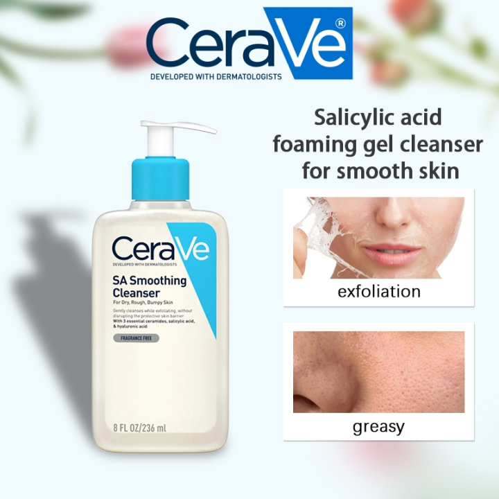 Cerave SA Smoothing Cleanser For Dry, Rough, Bumpy Skin-236ML | Lazada PH