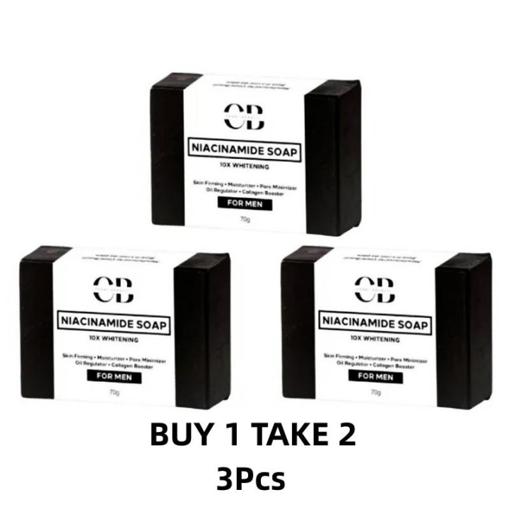CB Niacinamide Soap for Men 10X Whitening Soap Whitens All Skin Types ...