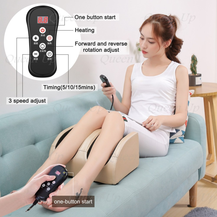 Electric heating foot massage Body Leg Massager Shiatsu Kneading Roller ...