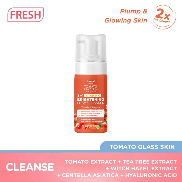 Fresh Skinlab Tomato Glass Skin 10x Vitamin C Gentle Foaming Facial ...