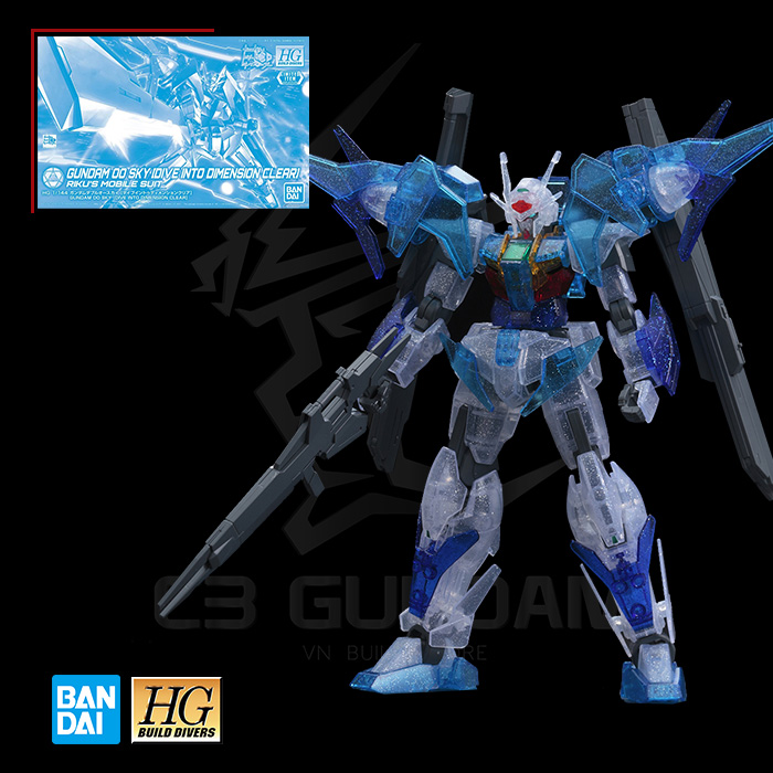 [HCM][Chính hãng] MÔ HÌNH GUNDAM BANDAI HG 1/144 GUNDAM 00 SKY (DIVE INTO DIMENSION CLEAR) HGBD ...