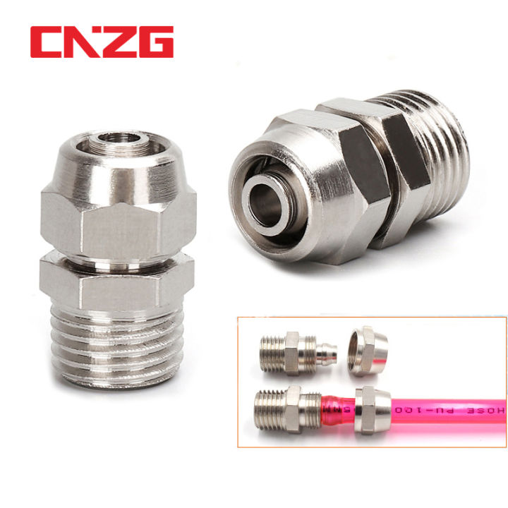 Pneumatic Fittings Air Fitting pc 4-M5 4 6 8 10 12 14 16mm Thread 1/8 3 ...