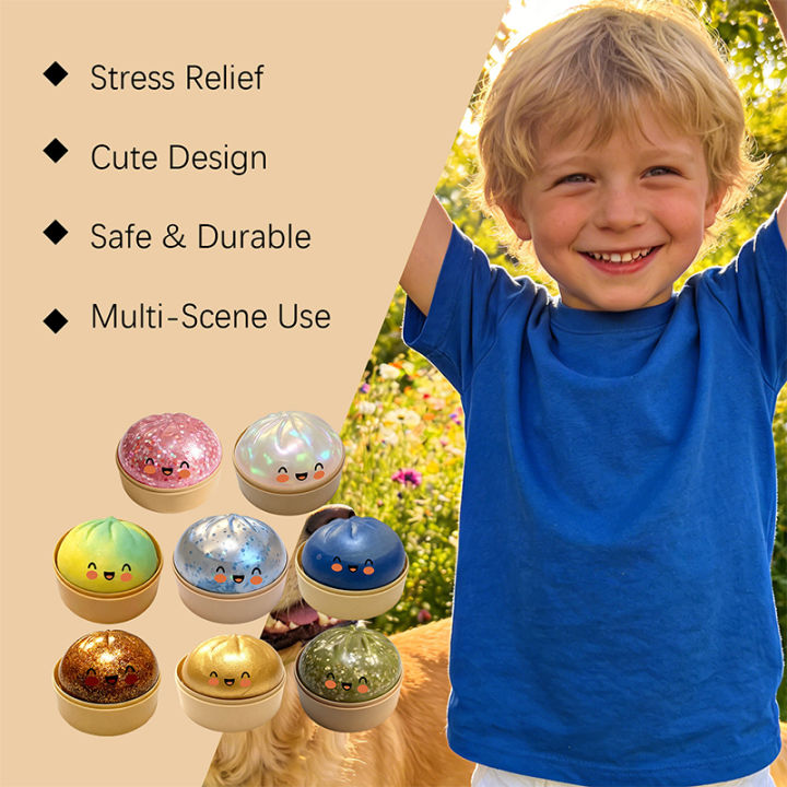 Simulation Squishy Dumpling Pressure Ball Slow Rebound Soft Pinch ...