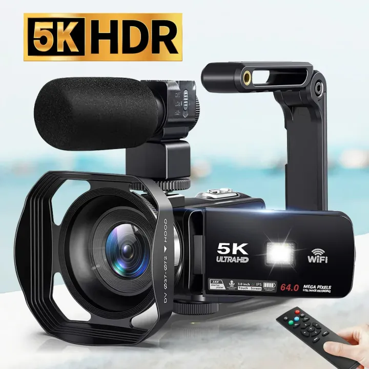New 5K Ultra HD Digital Camera 60FPS 18X Zoom 3 Inch LCD Touch Screen ...