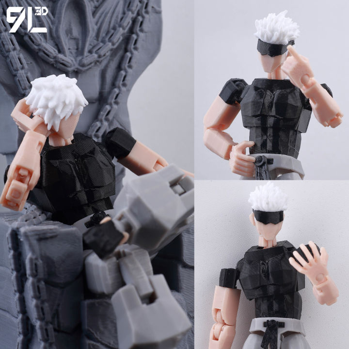 9L3d Printed Jujutsu Kaisen 3D Mini Figures, Satoru Gojo&Geto Suguru ...