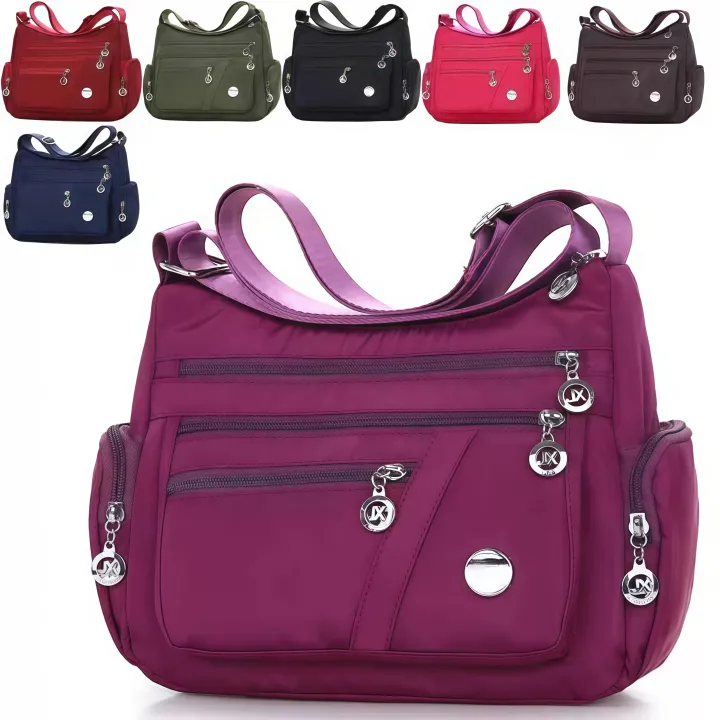 Jiaxun | กระเป๋าสะพายข้างกันน้ำ Oxford หลายช่อง | Lazada.co.th