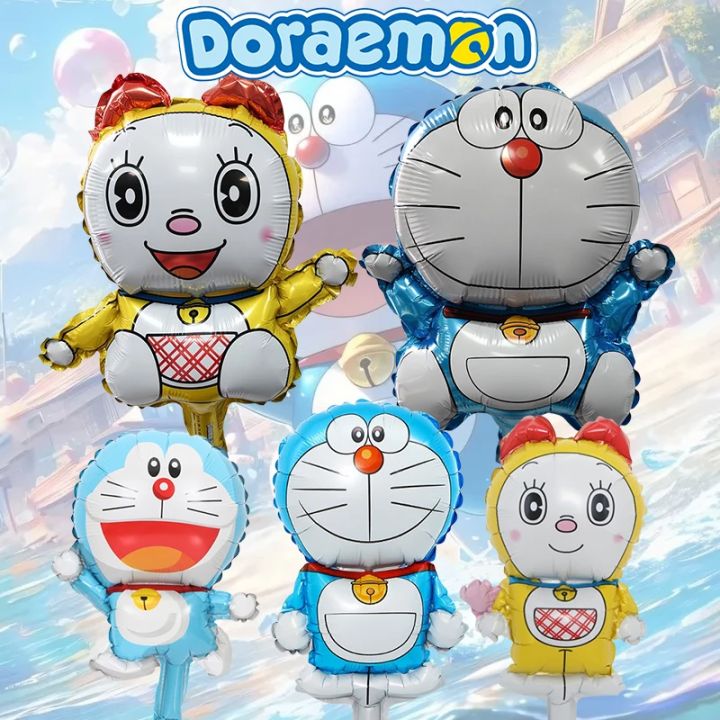 Christmas gift Cartoon Doraemon Shape Aluminum Foil Balloon Cute Anime ...