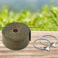 【Premium Quality】 DIY Tent Stove Fireproof Ribbon with 2 Clamps Camping ...