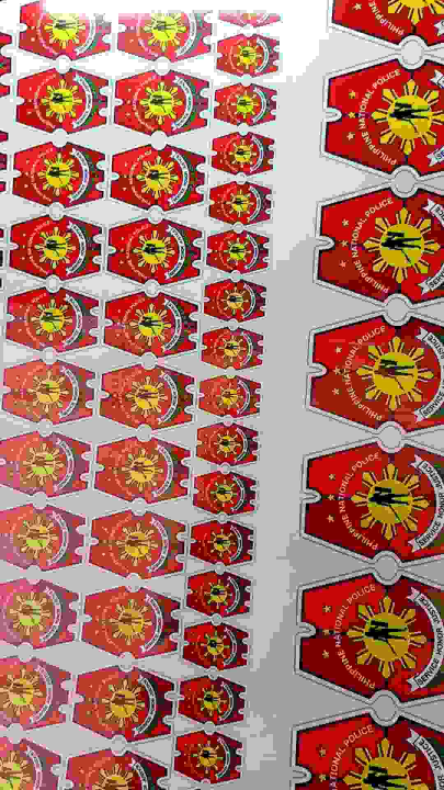 p ñ p laminated high quality vinyl sticker for uniform personnel only ...