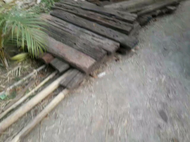 Kayu ULIN Rustic Reclaimed , bekas balok bantalan rel Lori Tebu untuk ...