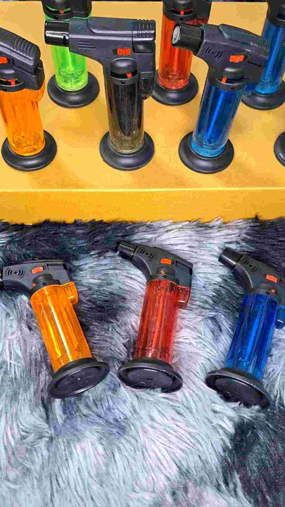 ไฟแช็คไฟฟู่ หัวฟู่ ต้านลม เติมแก๊ส ปรับระดับได้ พกพาได้ มี5สี | Lazada ...