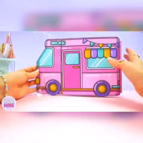 Mobil Van viral paper doll mainan edukasi anak quite book mainan ...