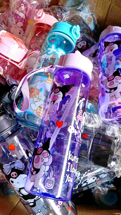 azahra19 promo spesial botol minum anak sekolah karakter ungu kuromi ...