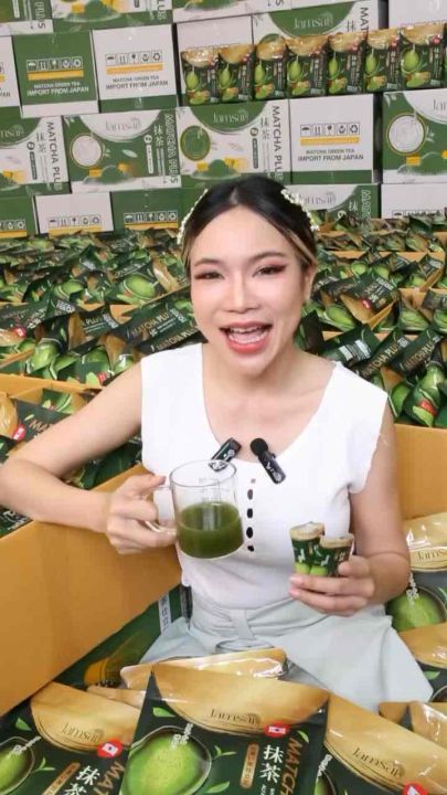 Jamsai Matcha ชาเขียวมัทฉะ แบรนด์แจ่มใส ชาเขียว มัทฉะพรีเมี่ยม มัทฉะเพียว แจ่มใส พรีเมี่ยมเกรด ...