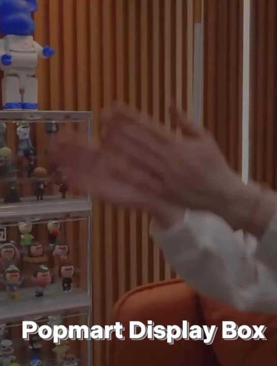 LED Light Popmart Display Box Acrylic Display Case Blind Box Figurine ...