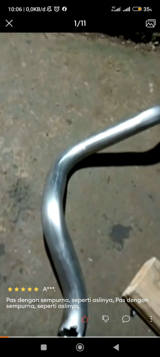 pipa standar Avanza dari tabung ke belakang ,,pass sesuai ukuran ...
