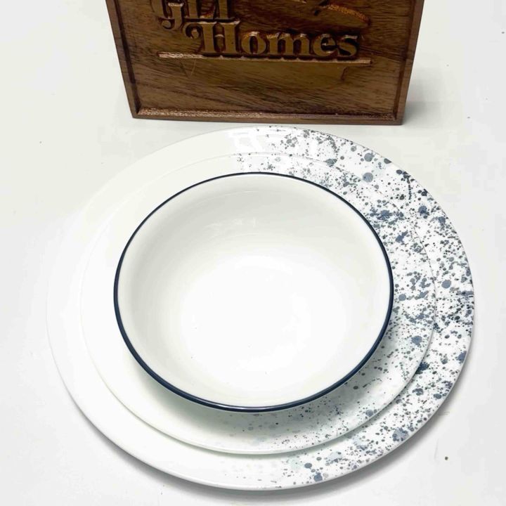 Corelle Vitrelle Indigo Speckle ONE PIECE Dinnerware, Original ...