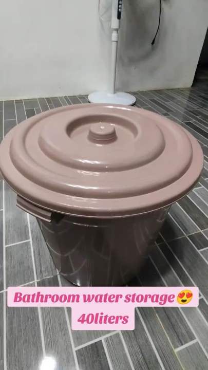 Happyware 40, 60 & 80L Beige Mocha Aesthetic Water Gallon Container Drum Water Jug | Lazada PH