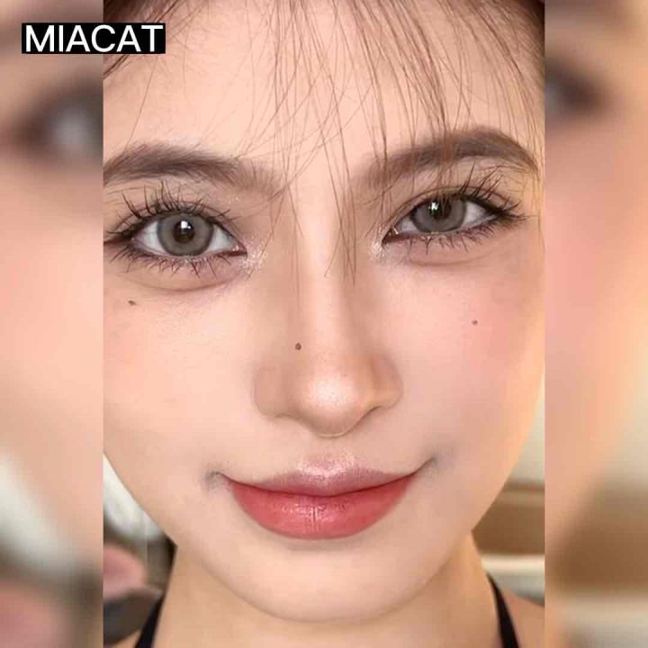 14.0MM AOKI GREY AOKI CARAMEL COLOR CONTACT LENS SOFTLENS natural ...