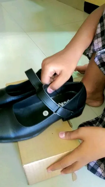Sepatu Pantovel Wanita Hak 3cm 36-41 Putih Hitam Sepatu Guru Formal ...