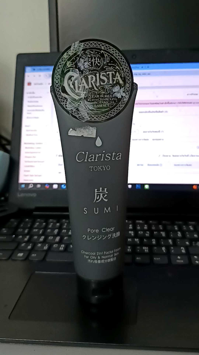 Clarista Tokyo SUMI Pore Clear Charcoal 2in1 Facial Foam 160g.exp 02/ ...