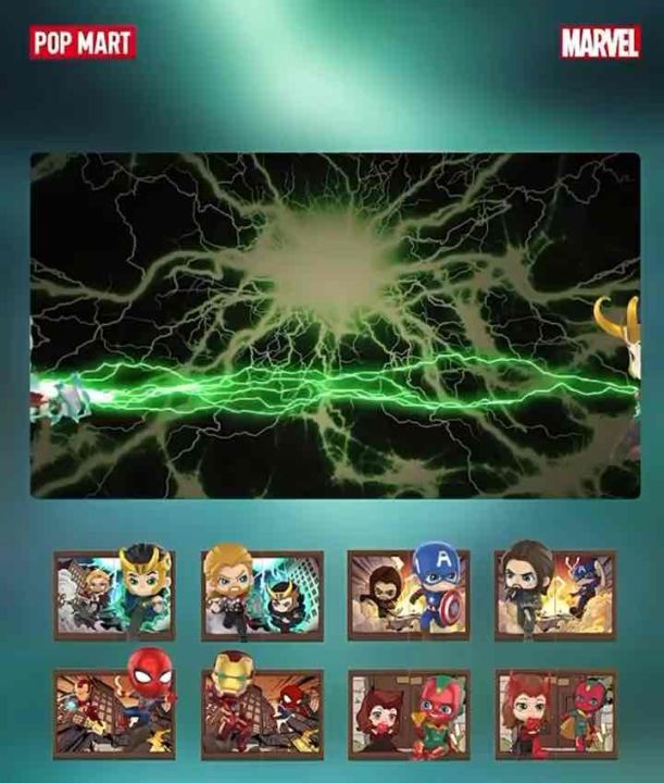 Genuine POPMART MARVEL Photo Frame Series Blind Box 正版泡泡玛特漫威相框盲盒 | Lazada